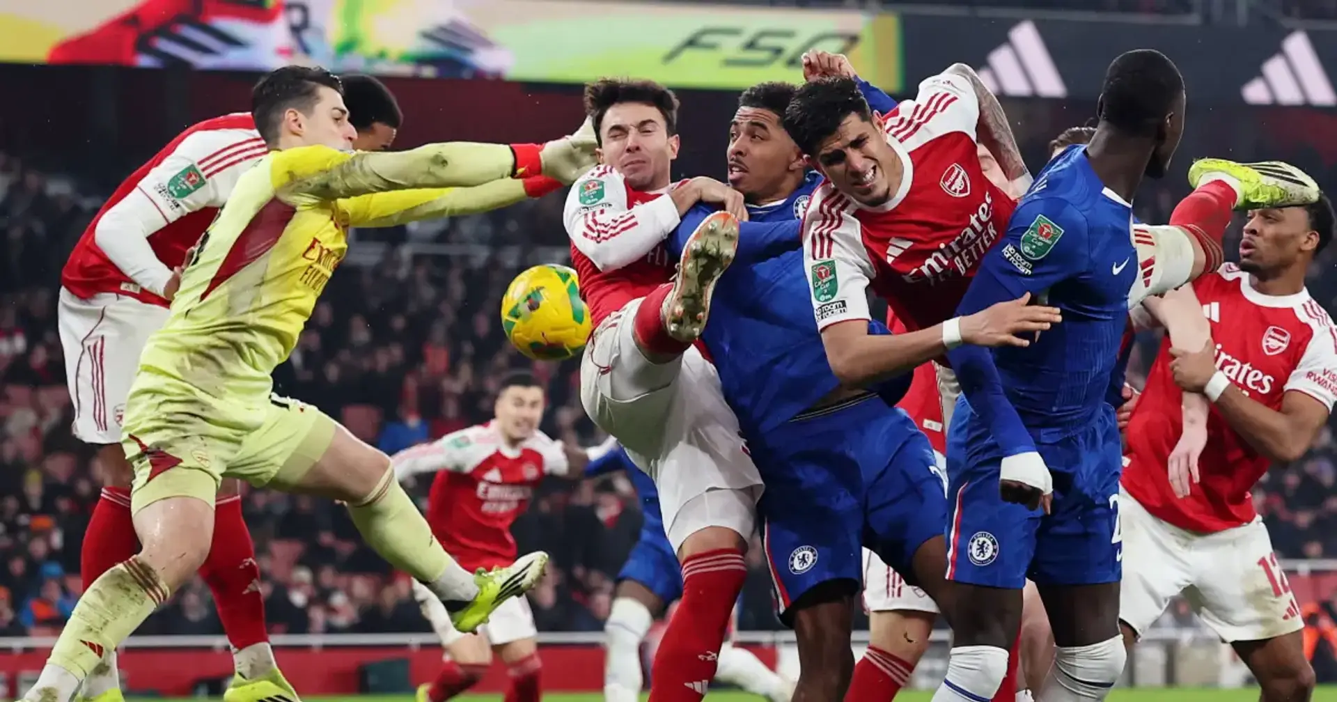 Arsenal beat Chelsea with 98th-minute goal to book Wembley trip for ...
