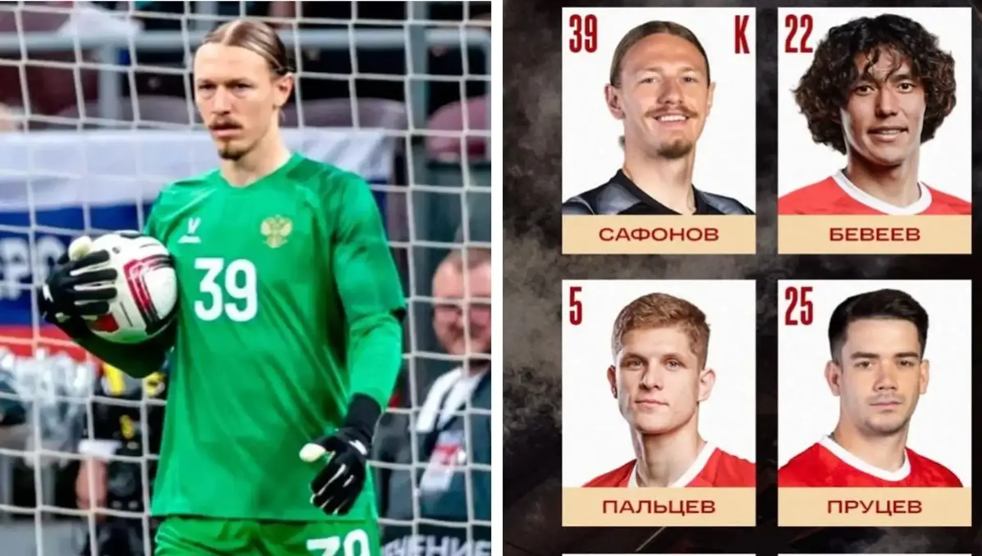 Matvey Safonov titulaire avec la Russie contre le Nicaragua - Football ...