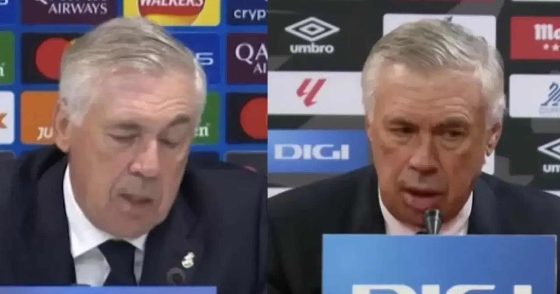 La sorpresa de Carlo Ancelotti con los labios hinchados: los fans están ...