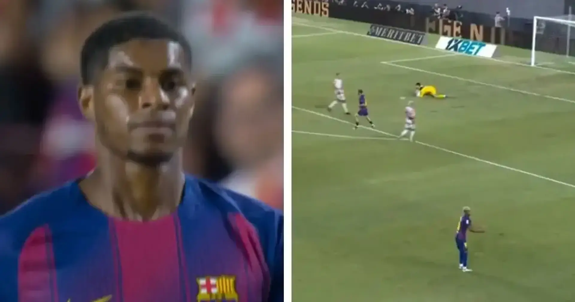 Marcus Rashford dispara un ambicioso intento desde larga distancia ...