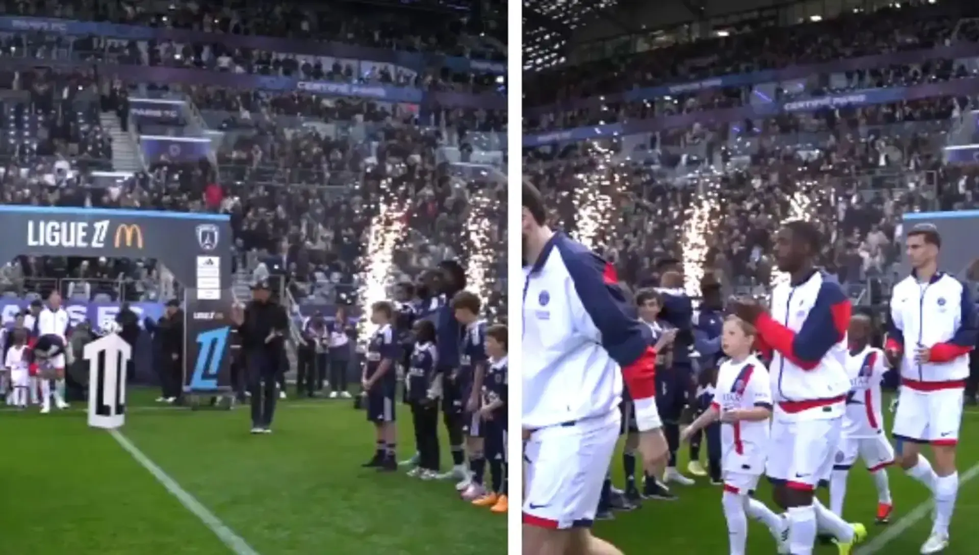 Pure class: Paris FC players give PSG a guard of honour before the ...
