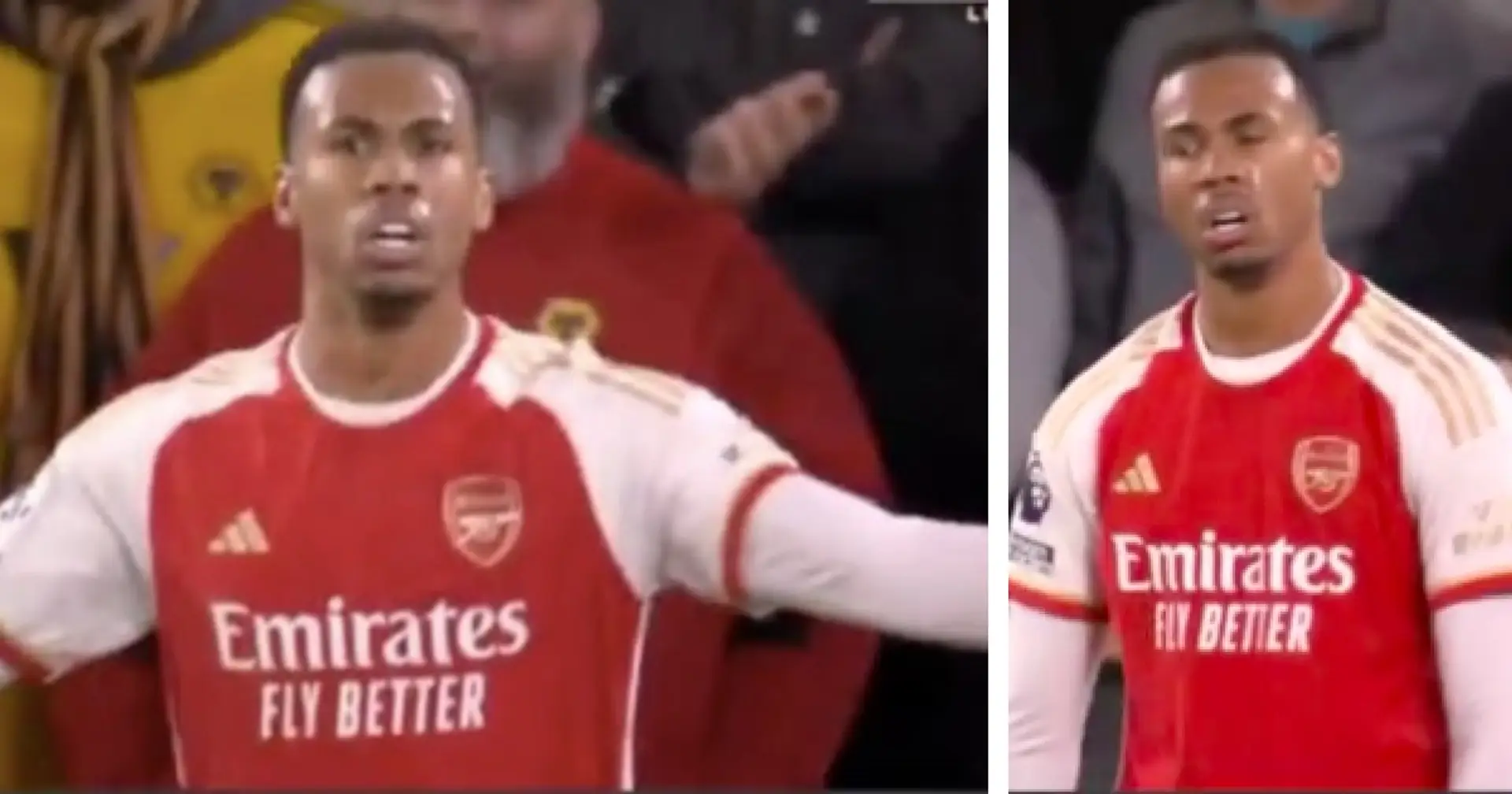 Decisive moment Gabriel berated Arsenal teammates before Odegard's goal ...