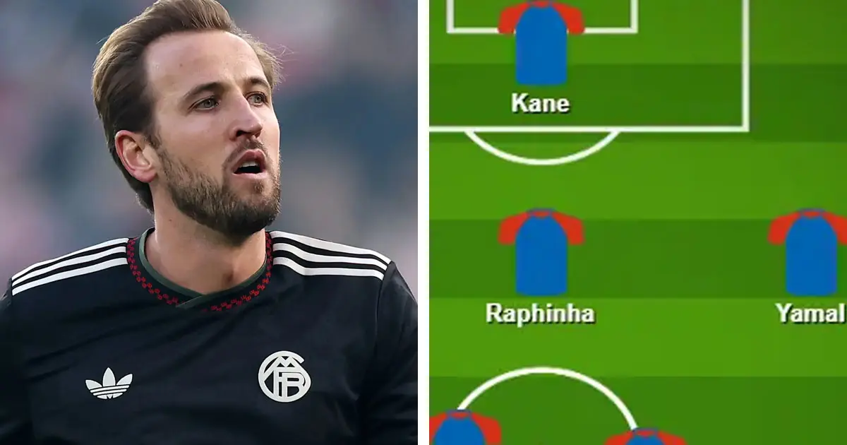 Two ways Barcelona can potentially line up with Harry Kane in 2026 ...
