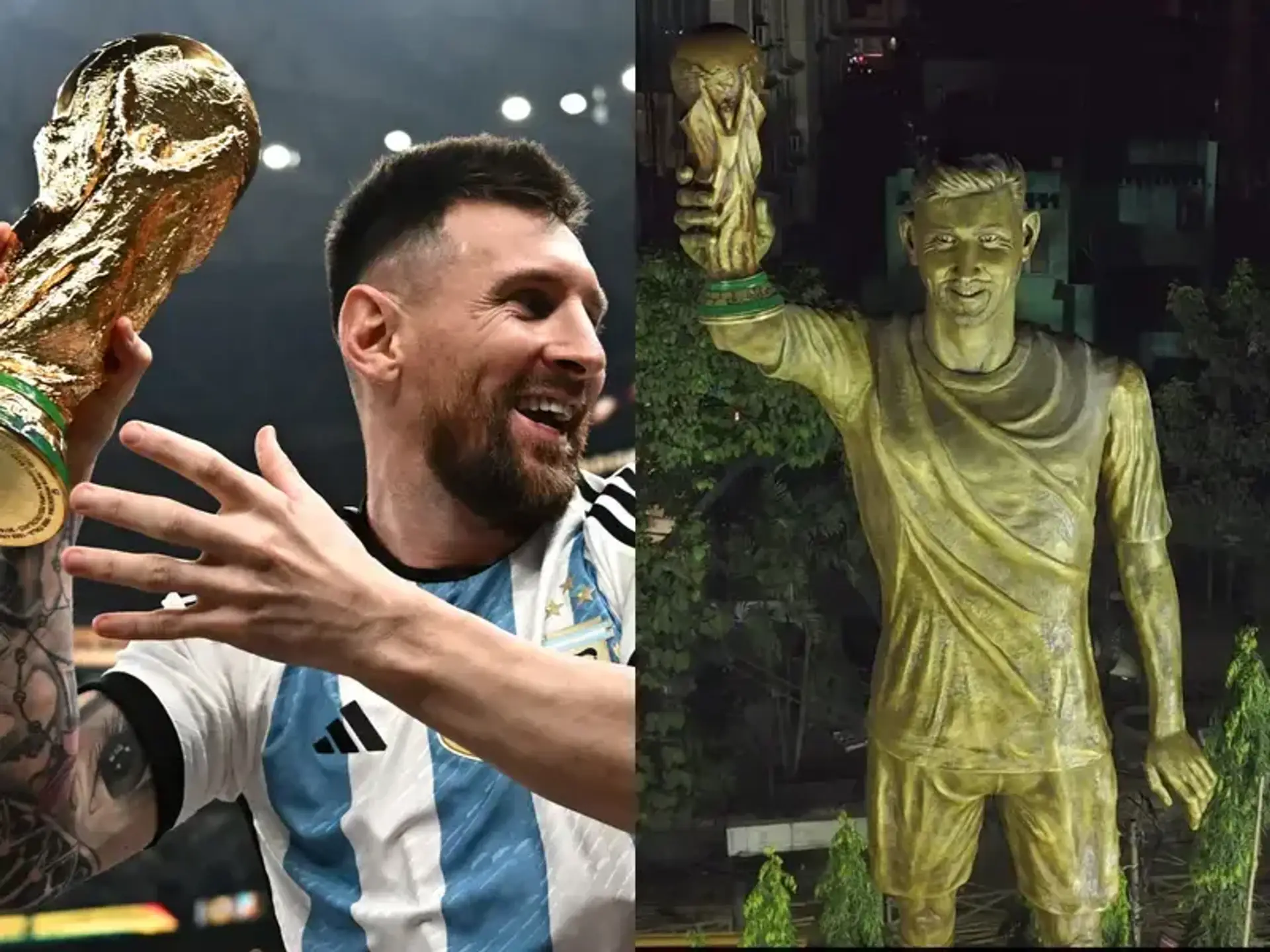 70-foot Lionel Messi statue in India removed by authorities just six ...