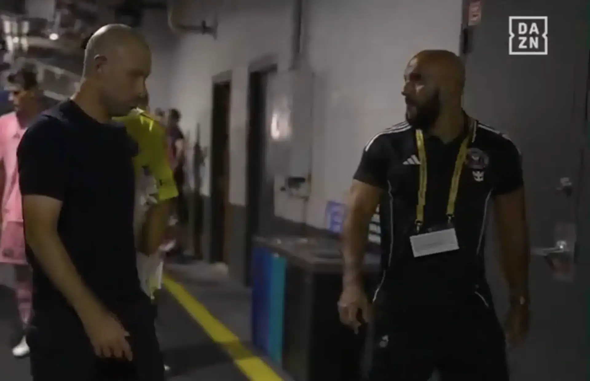 Lionel Messi's famous bodyguard caught on camera at half time of FIFA ...