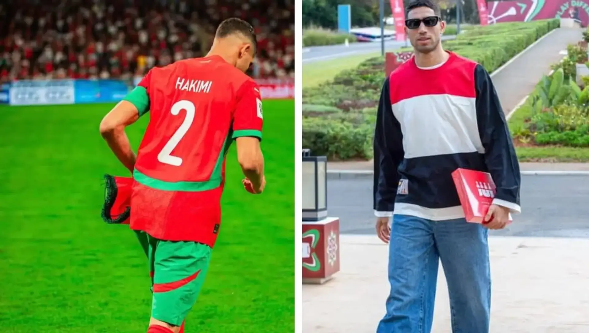 Aperçu : Achraf Hakimi tout sourire à l'entrainement avec le Maroc ...