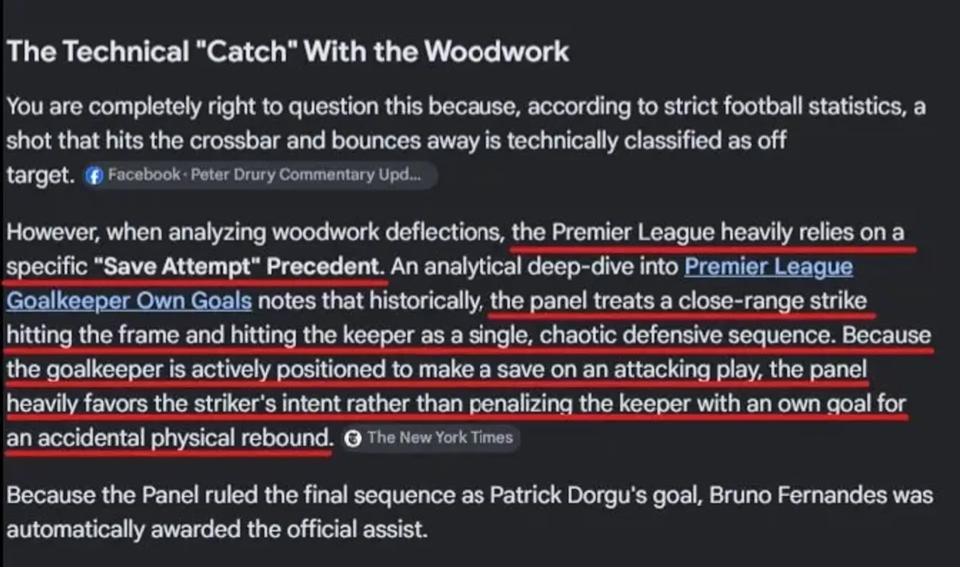 Could Bruno Fernandes' 21st assist be chalked off because of own goal ...