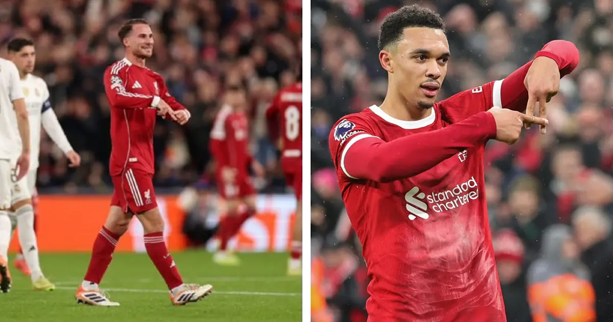 Caught on camera: Alexis Mac Allister scores and copies Trent Alexander ...