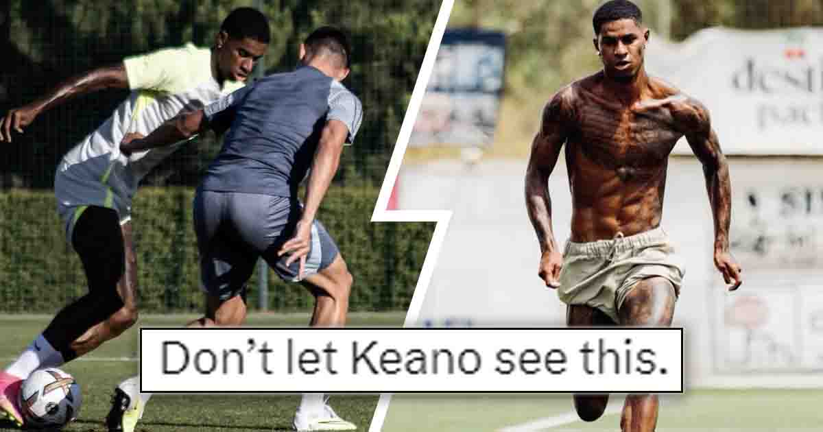 'Football has fell off': Man United fans react to Rashford training ...