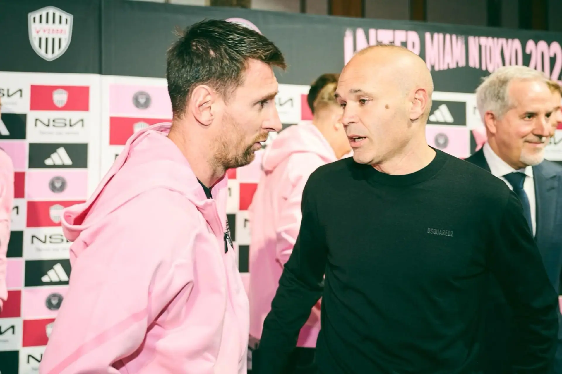 4 pics as Andres Iniesta reunites with Leo Messi, Luis Suarez, Sergio ...