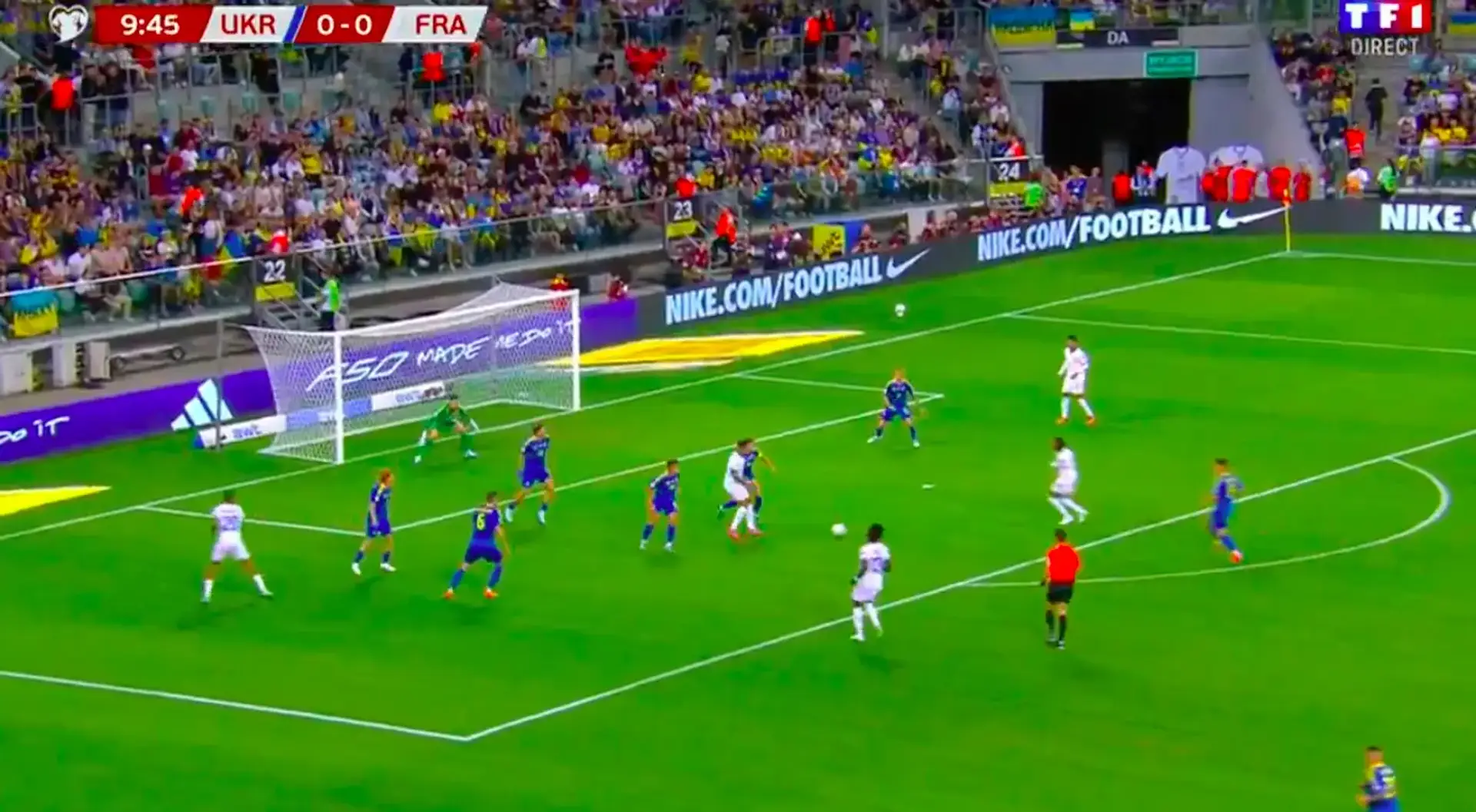 Olise begins and finishes beautiful France goal against Ukraine ...