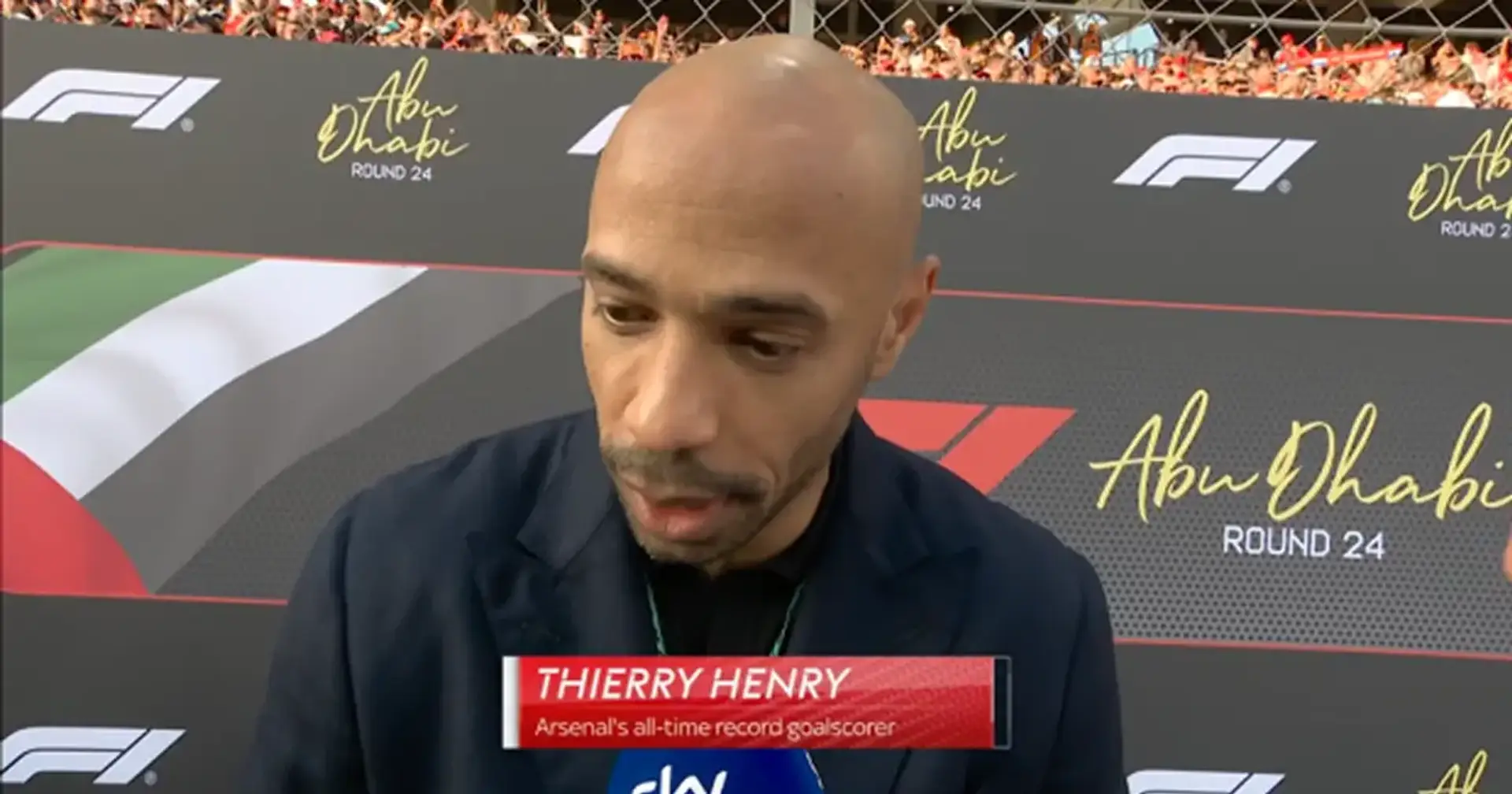 Thierry Henry channels meme-worthy energy during Abu Dhabi F1 grid walk ...
