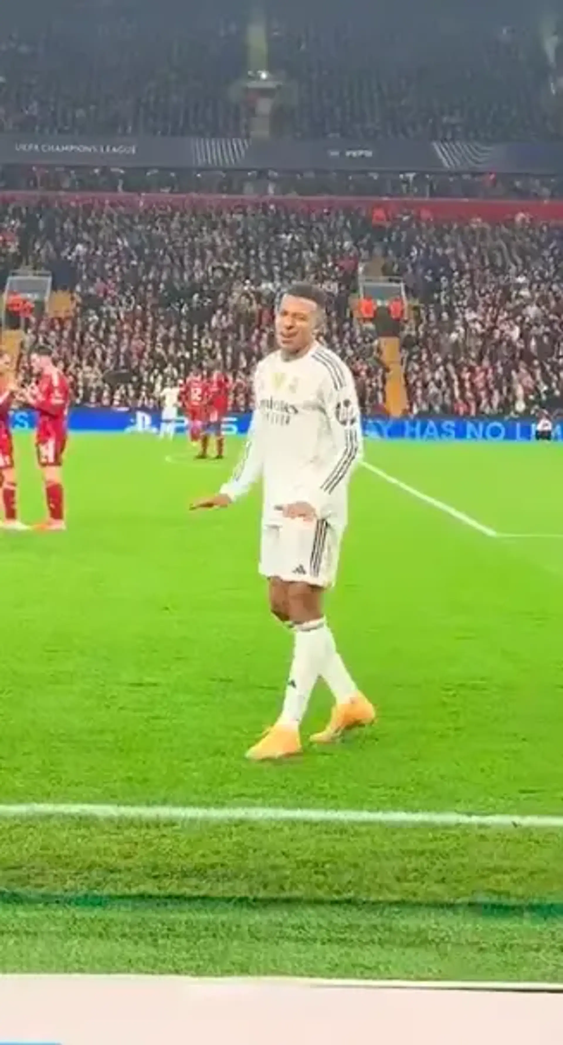 Mbappe's cheeky gesture to Liverpool fans during another disappointing ...