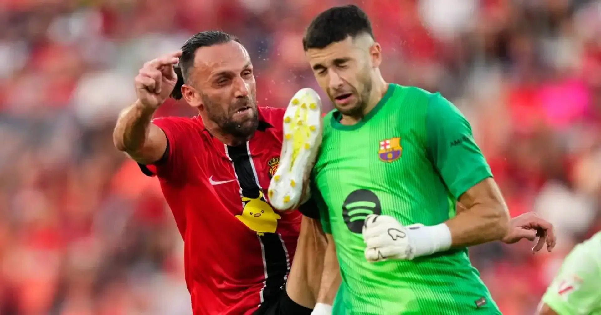 'He hits me in the face': Joan Garcia on Muriqi sending off in Mallorca ...