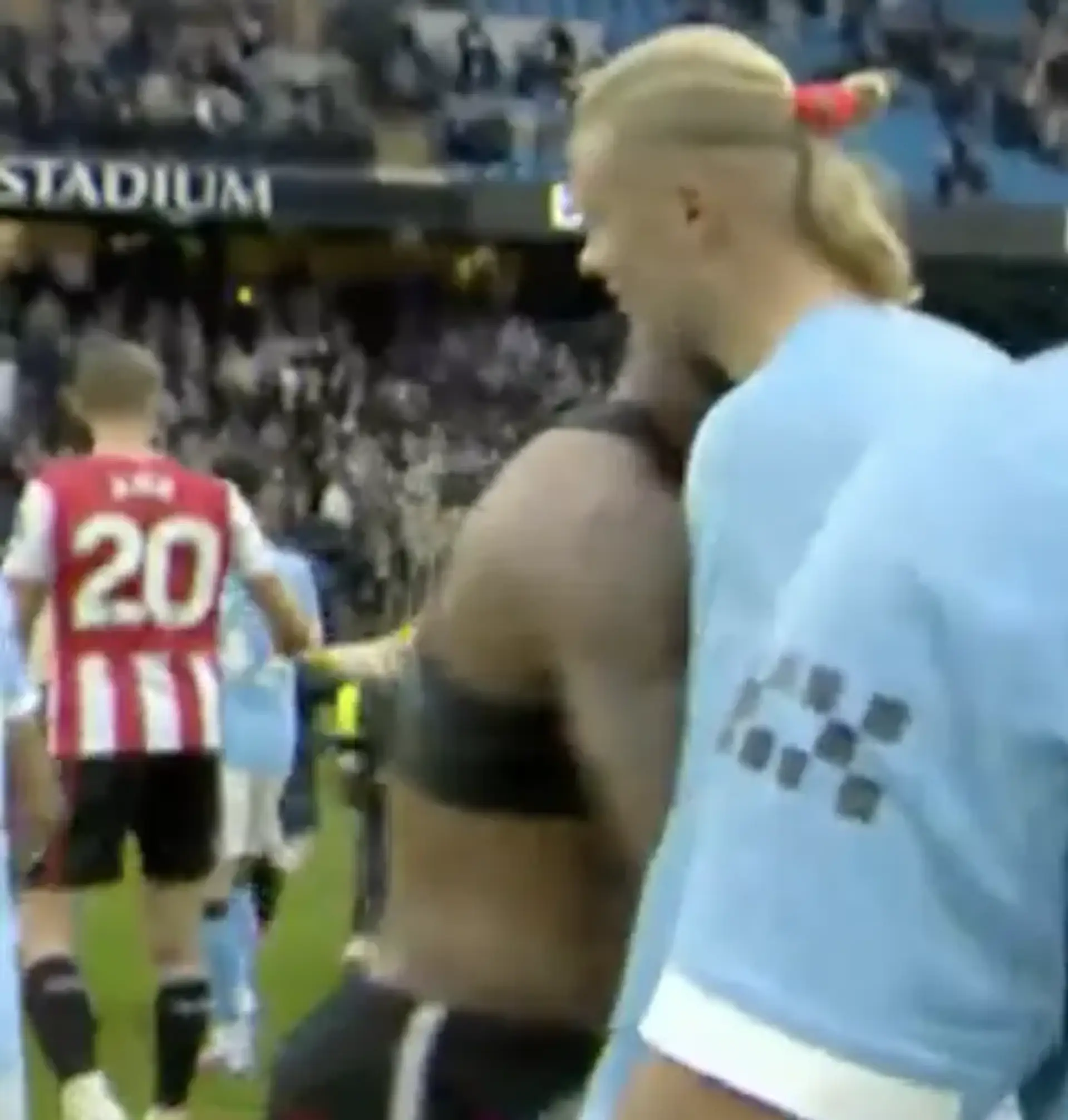Premier League top scorers Haaland and Thiago exchange shirts after ...