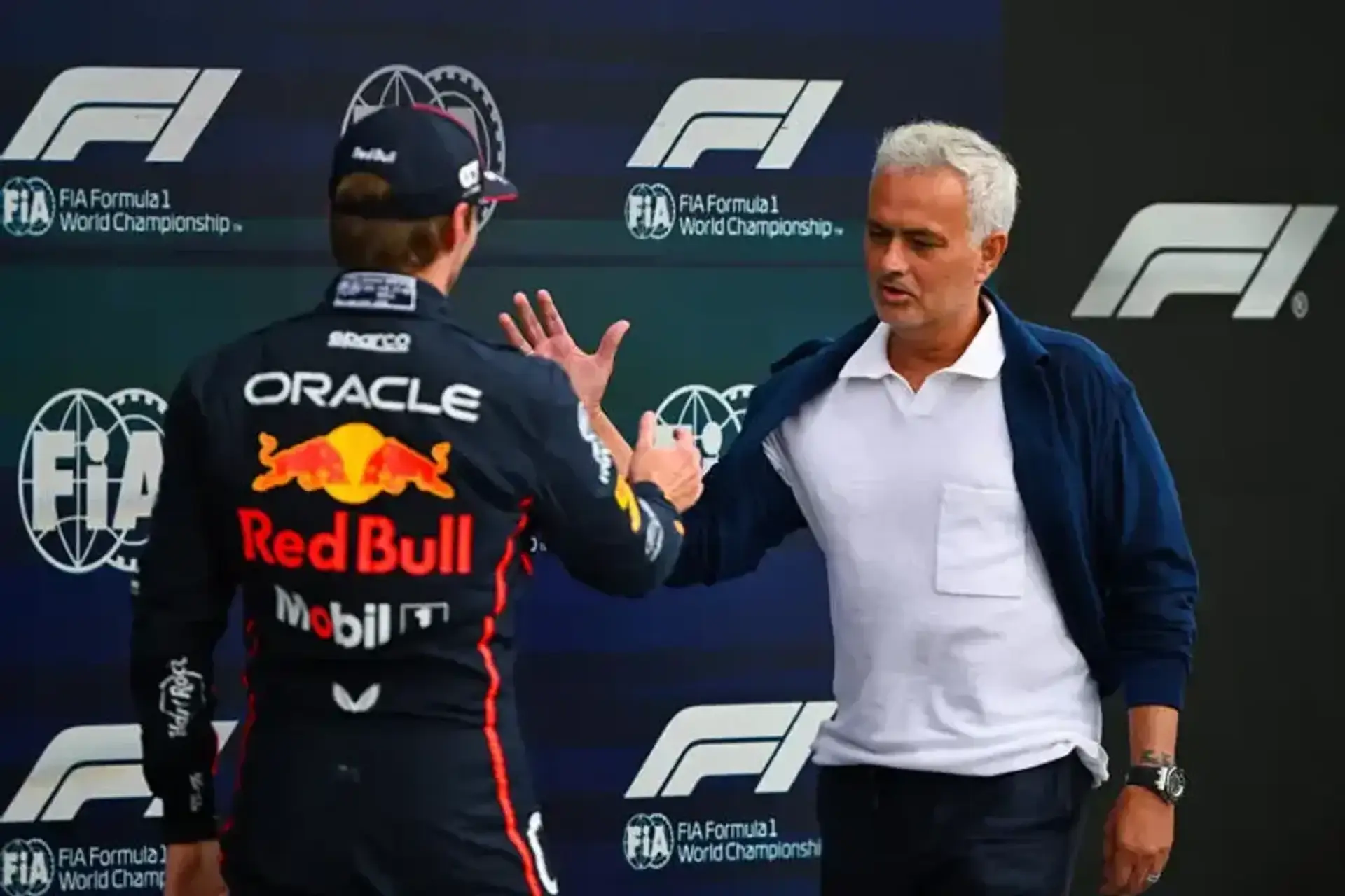 José Mourinho presented Max Verstappen with the traditional Formula 1 ...