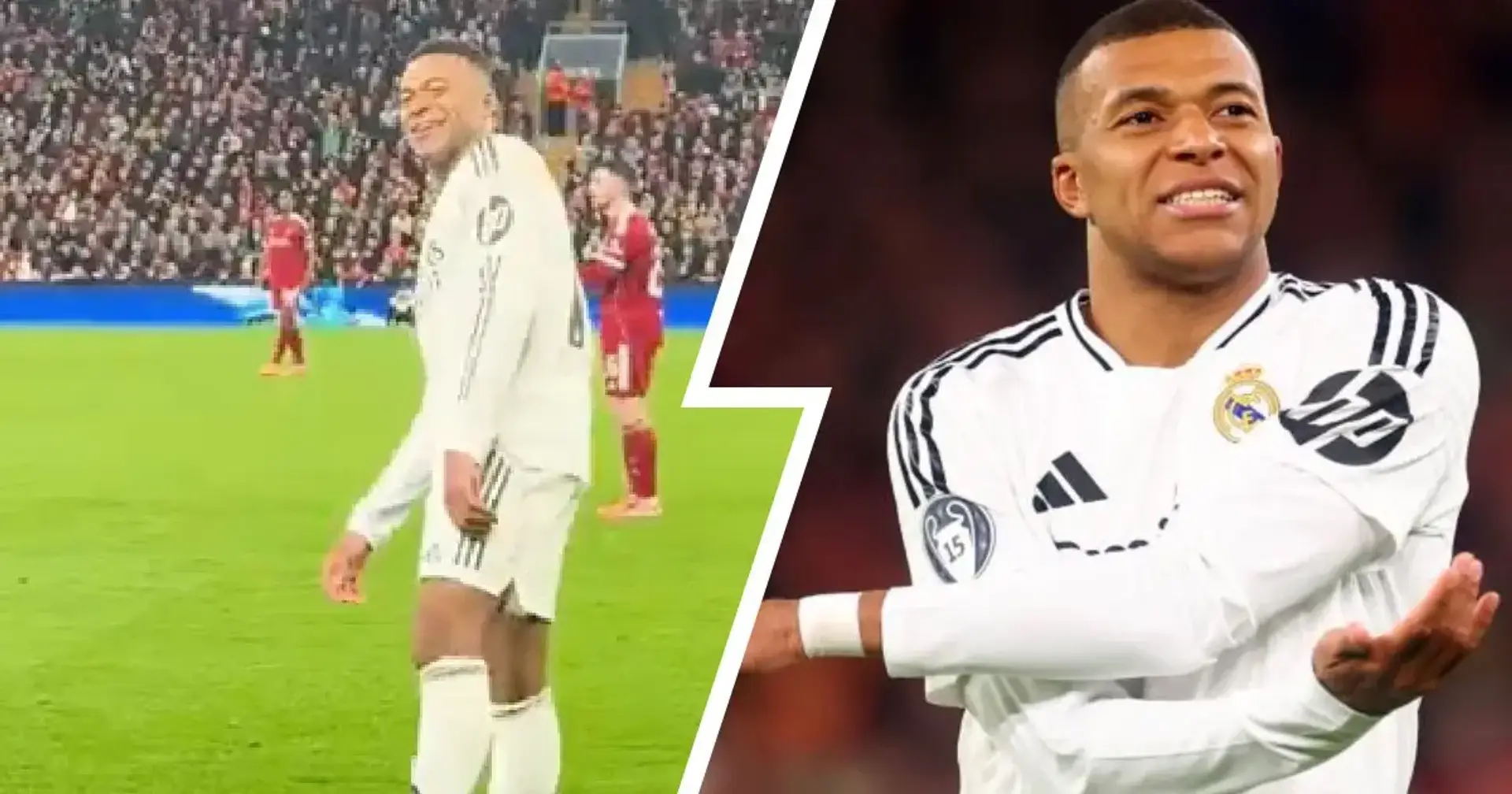 Mbappe's cheeky gesture to Liverpool fans during another disappointing ...