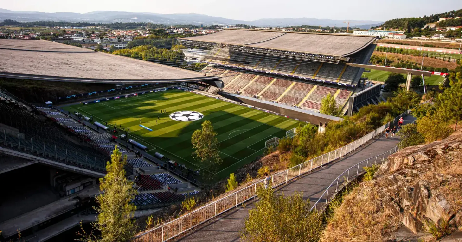 Braga's stadium is carved into a granite hillside — a one of a kind ...