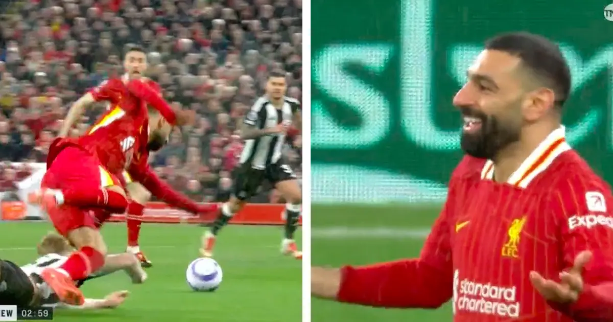 Salah denied clear penalty without VAR check - his reaction says it all ...