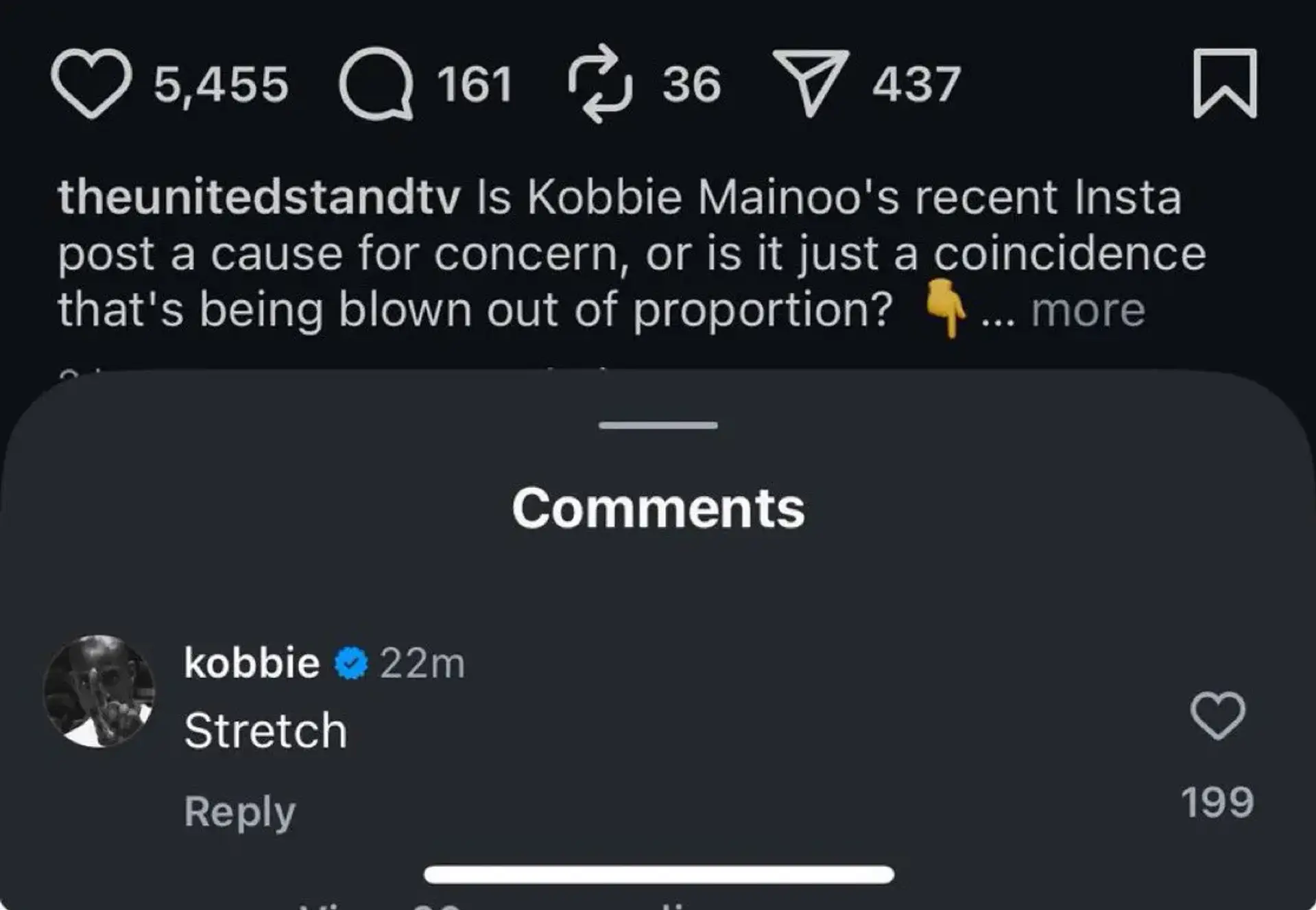 Kobbie Mainoo breaks silence over cryptic Instagram post after failed ...