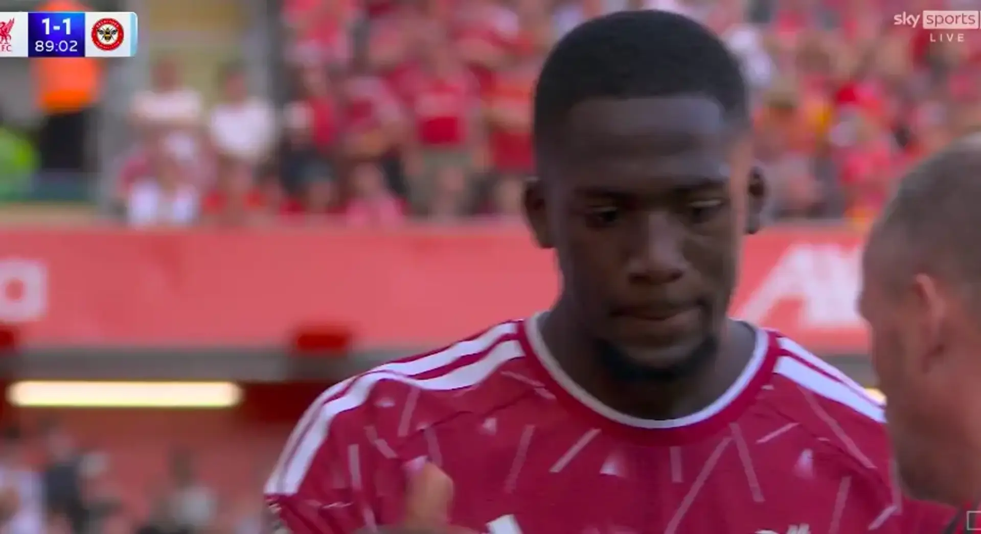 Liverpool fans surprisingly boo Ibrahima Konate during Brentford draw ...