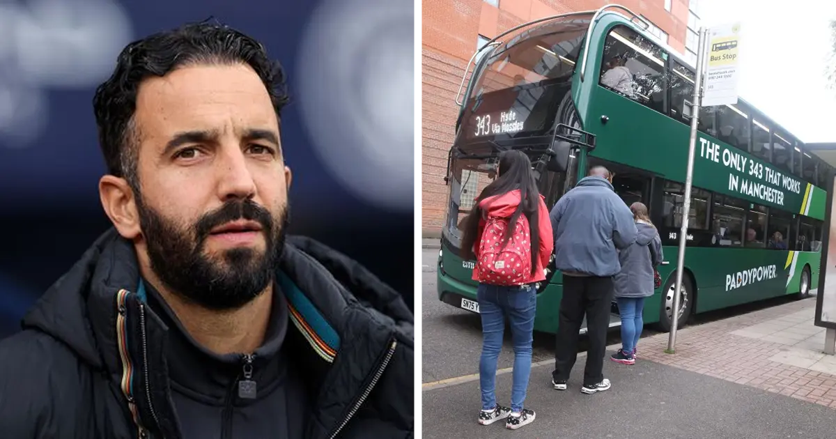 Ruben Amorim mocked as Paddy Power sends '343' bus to Old Trafford ...