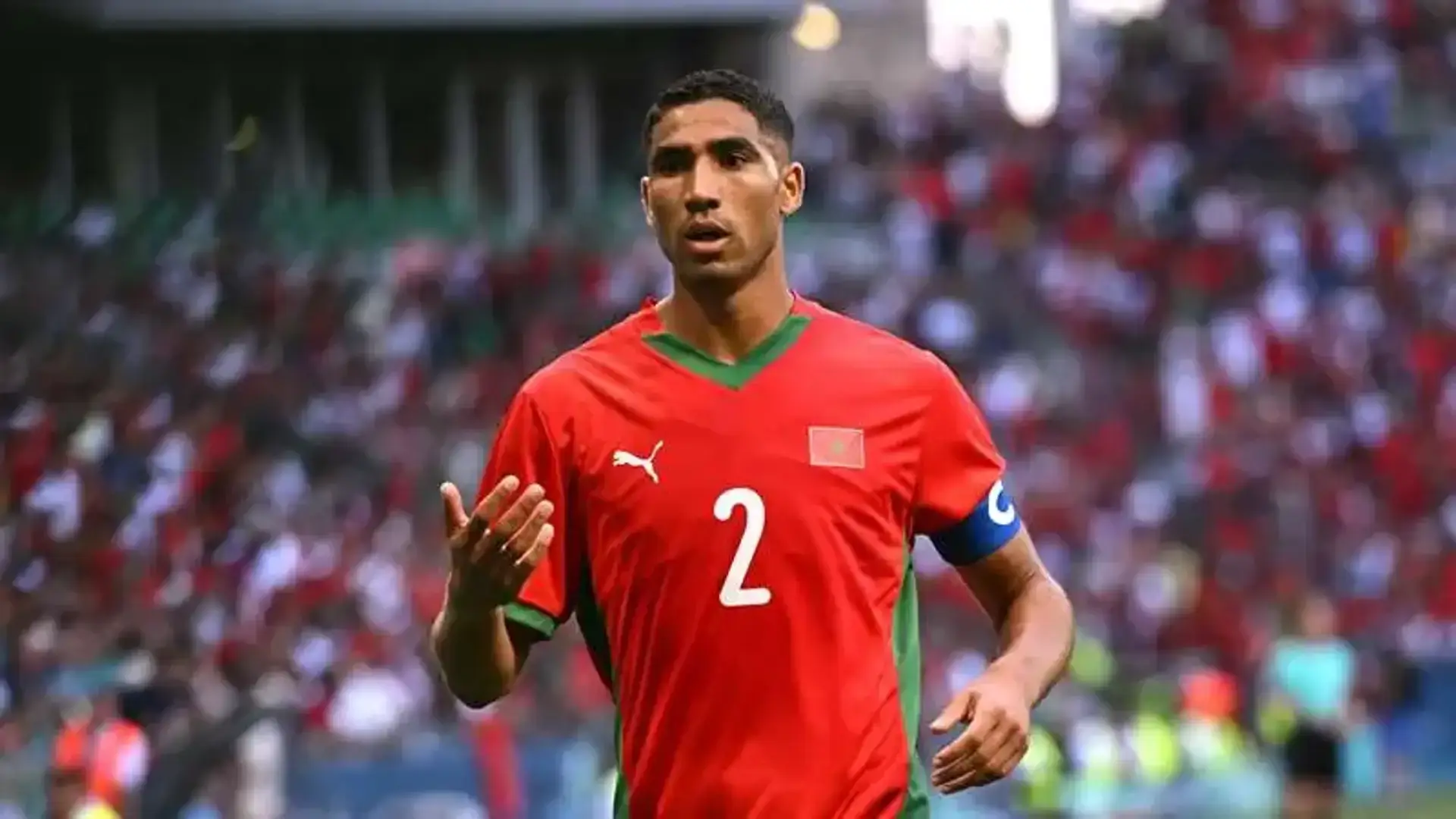 Morocco fans unveil heartfelt banner for Achraf Hakimi during ...