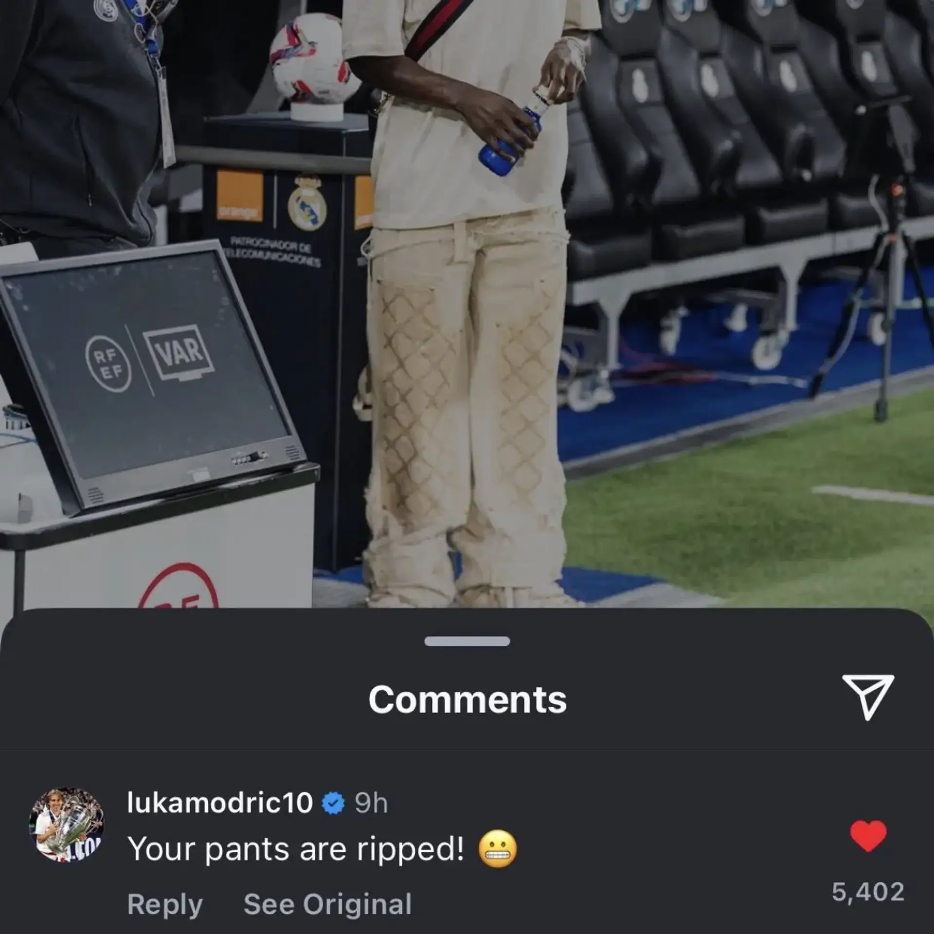 Boomers vs Gen Z: Luka Modric hilariously trolls Camavinga's outfit ...