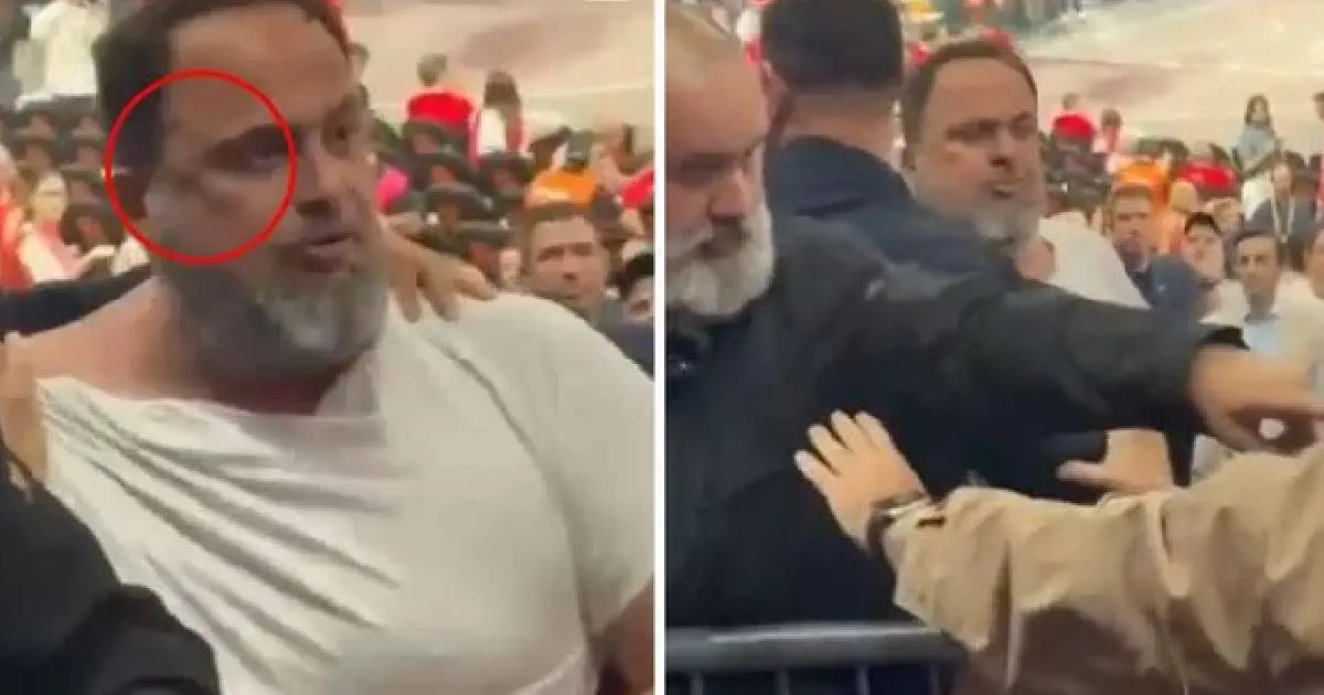 Ripped shirt & bruises: Nottingham Forest owner caught in chaotic ...