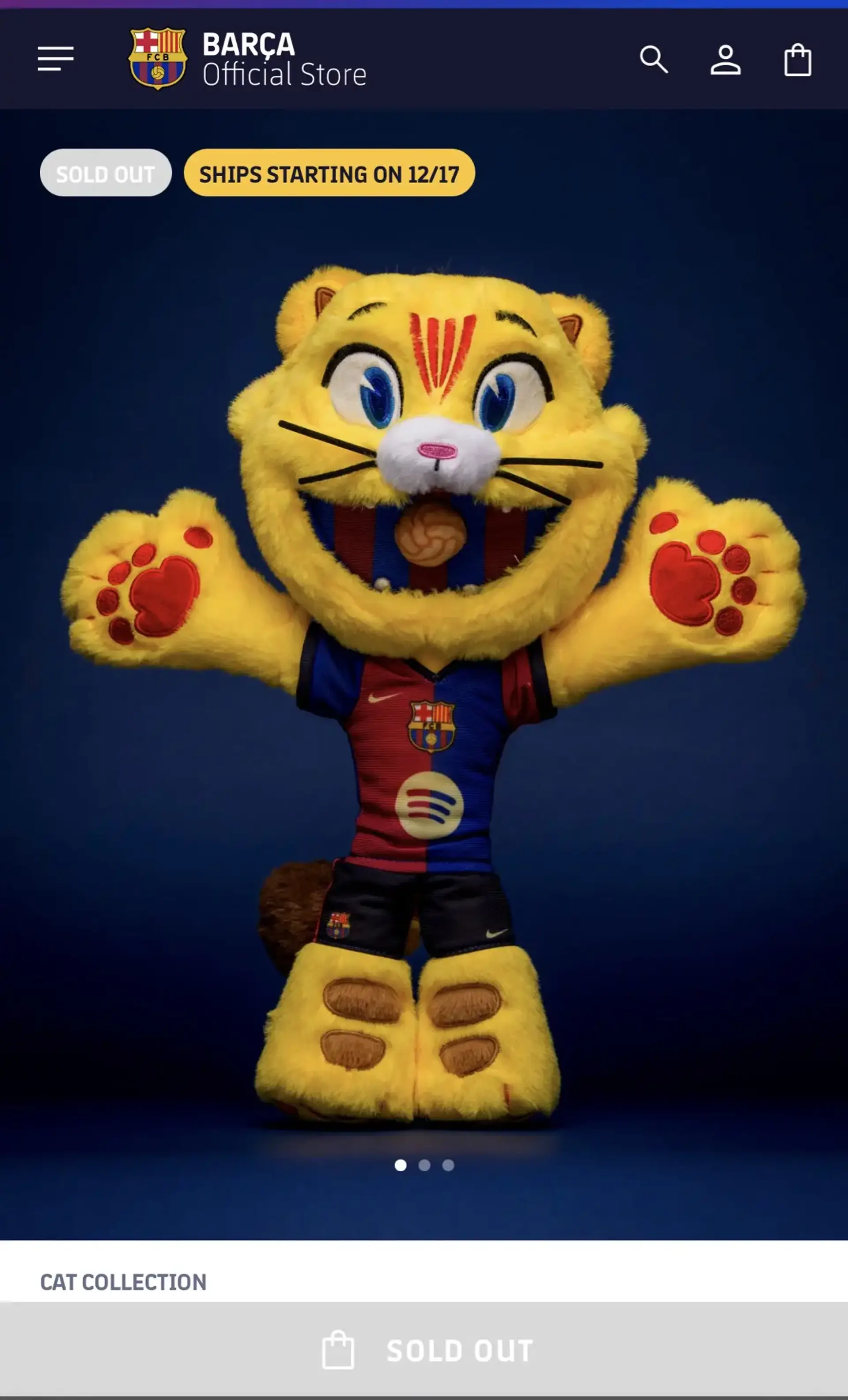 Barca’s CAT plush sells out in FOUR minutes – absolute pandemonium as ...