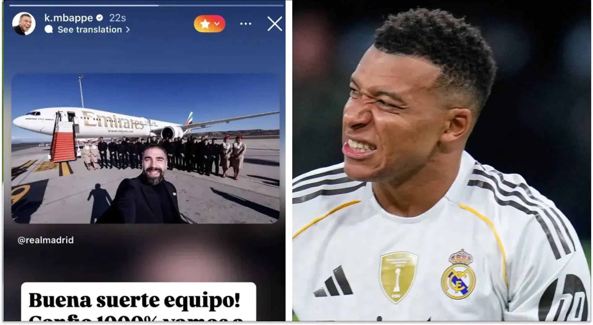 '100% confident': Kylian Mbappe sends message of support as Real Madrid ...