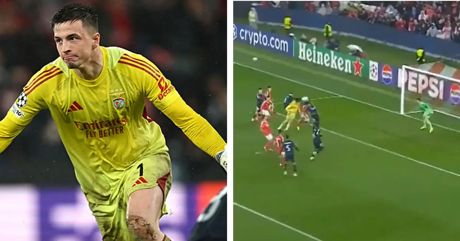 Champions League madness: Benfica goalkeeper Anatoliy Trubin scores ...