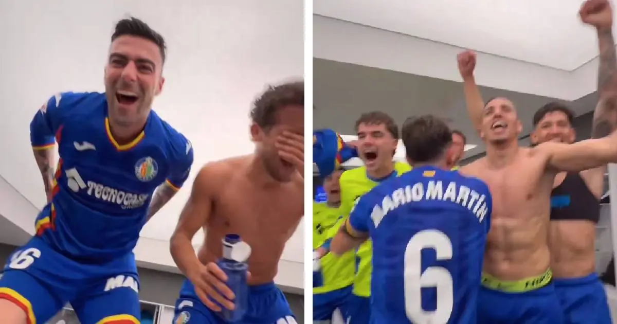 Fruits, drinks & chaos: Getafe players go wild in locker room ...