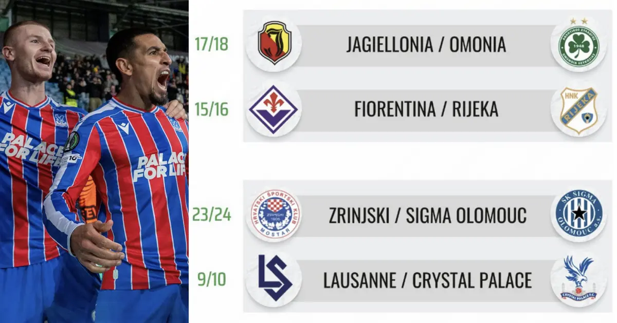 2025/26 UEFA Conference League knockout bracket revealed – Fiorentina ...