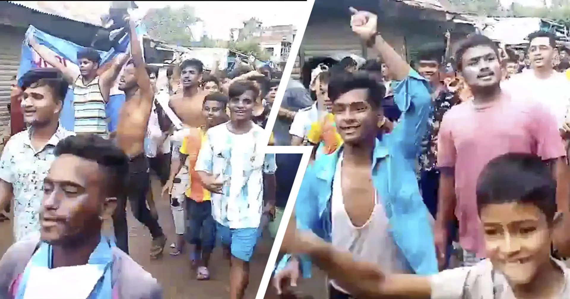 Incredible: Crowds in Bangladesh rush out into streets to celebrate ...