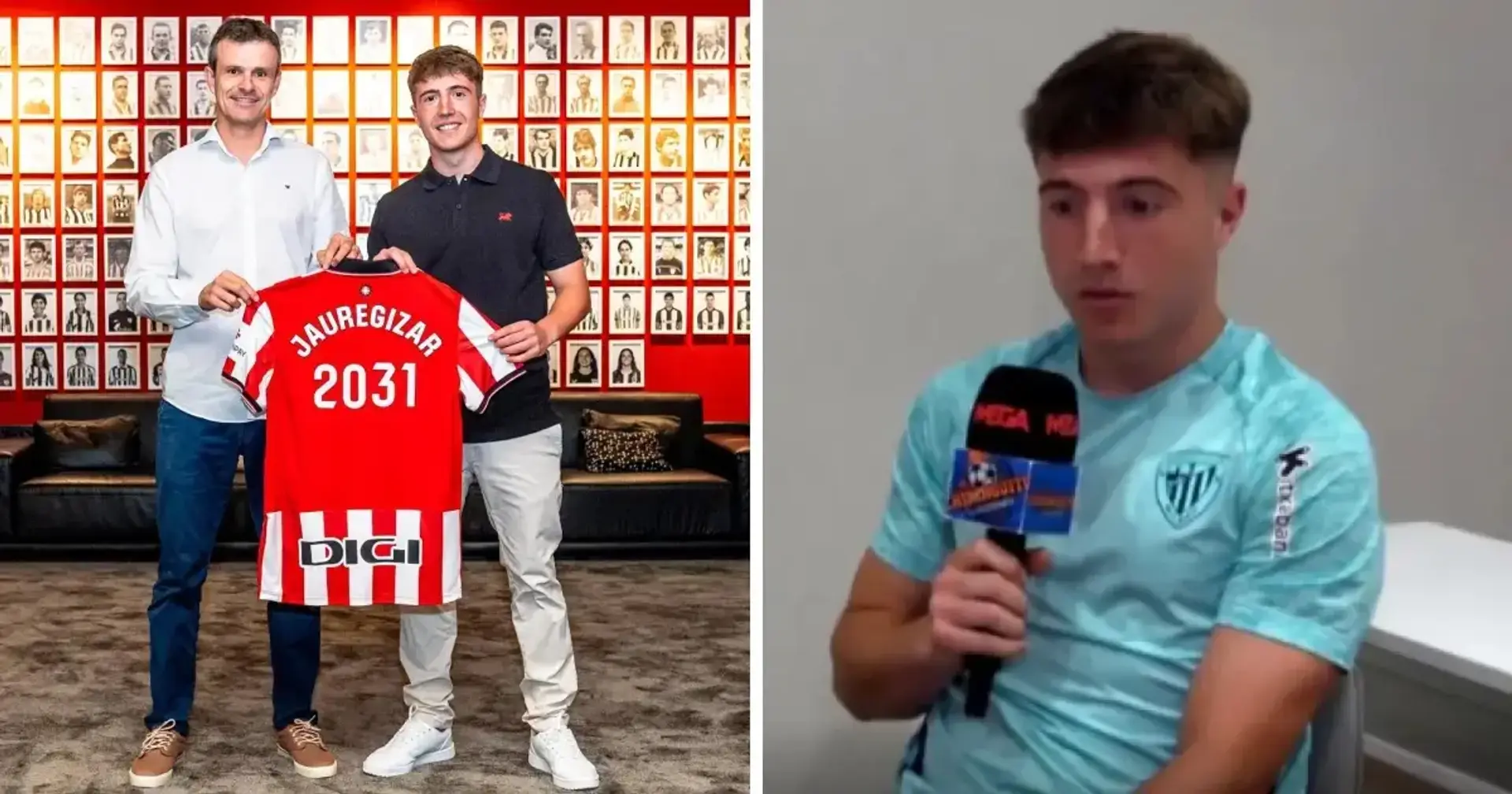 Mikel Jauregizar, de 21 años, afirmó que se quedará en el Athletic Club ...
