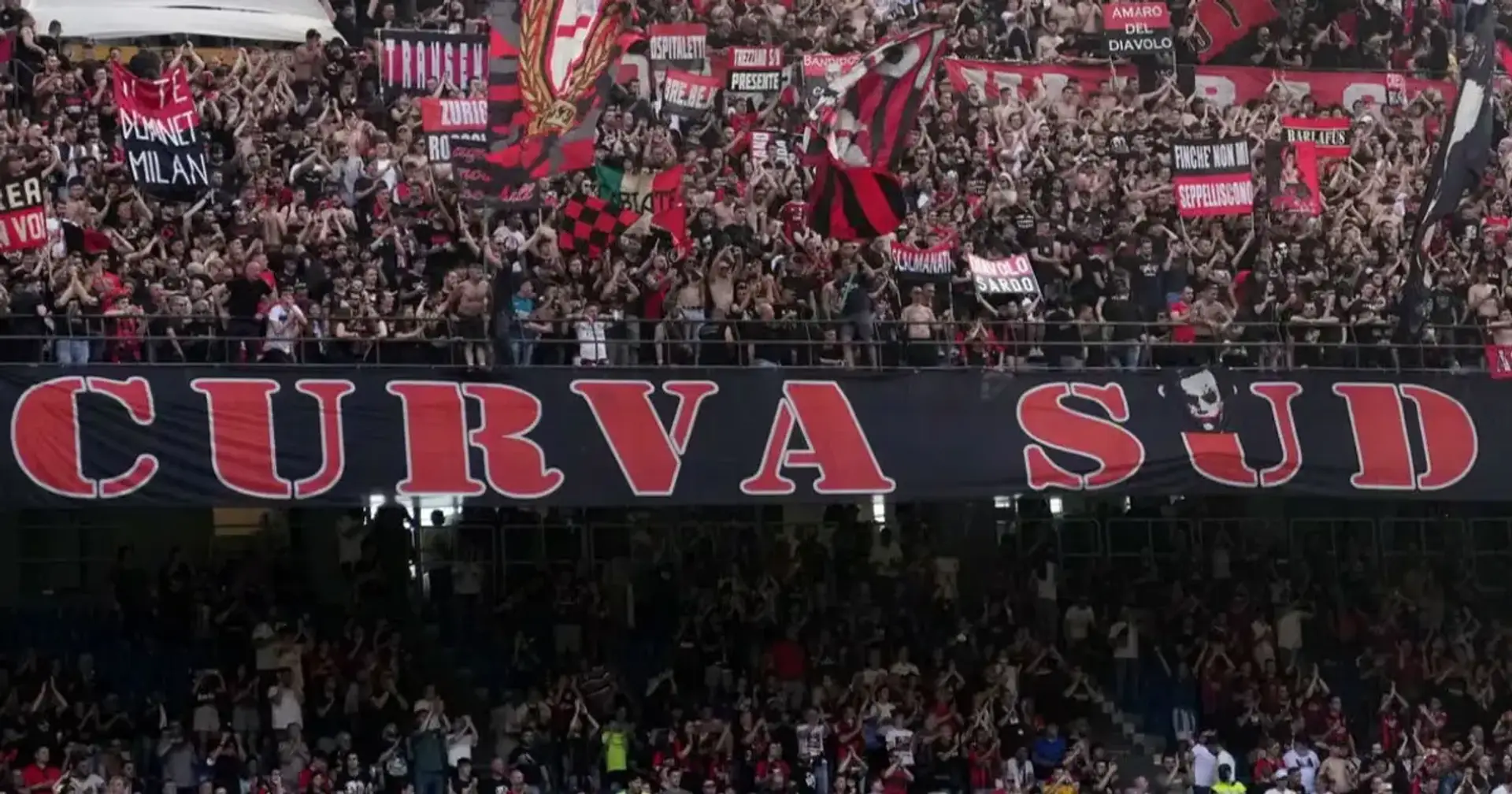 Curva Sud pronta alla contestazione anche in occasione di Milan ...