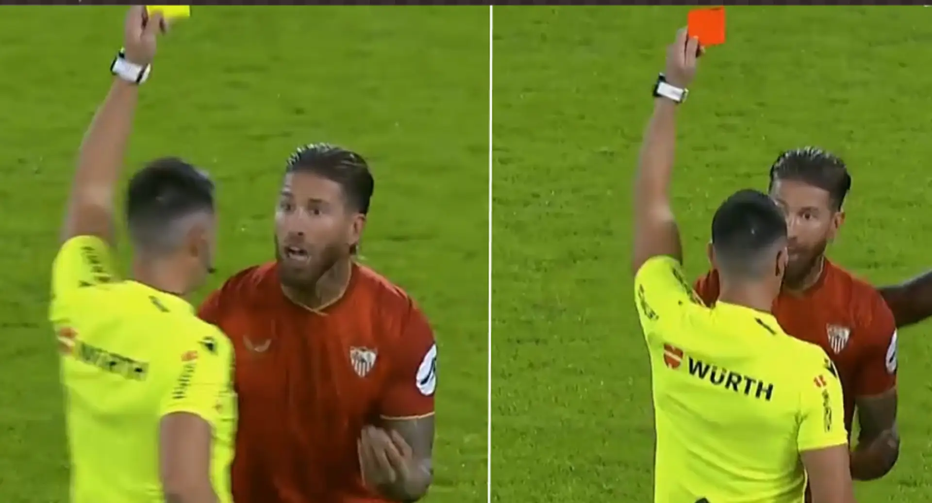 Caught on camera: Ramos begs ref to check VAR after getting yellow ...