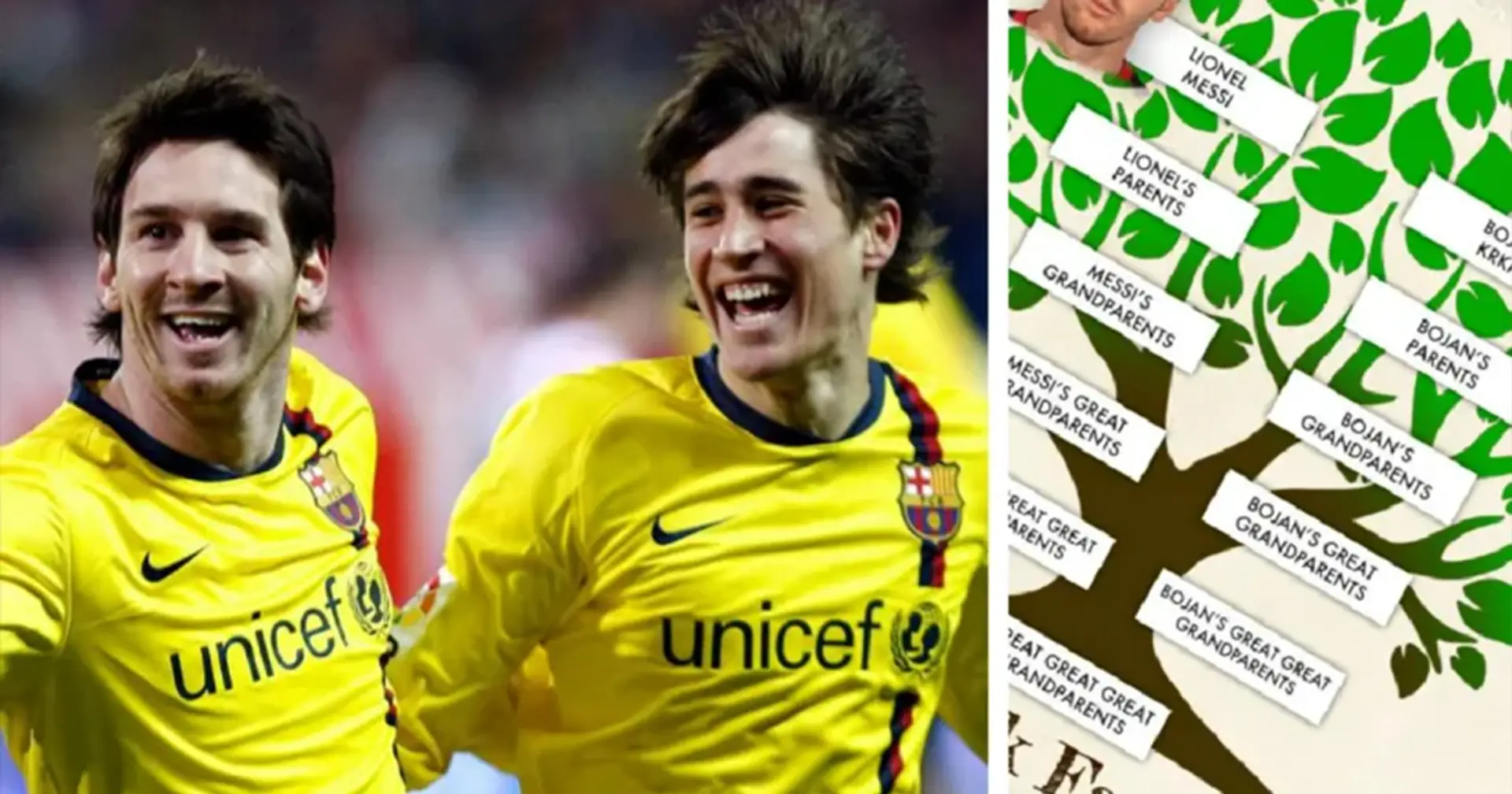 Leo Messi y Bojan Krkic son parientes lejanos: explicado a través del ...