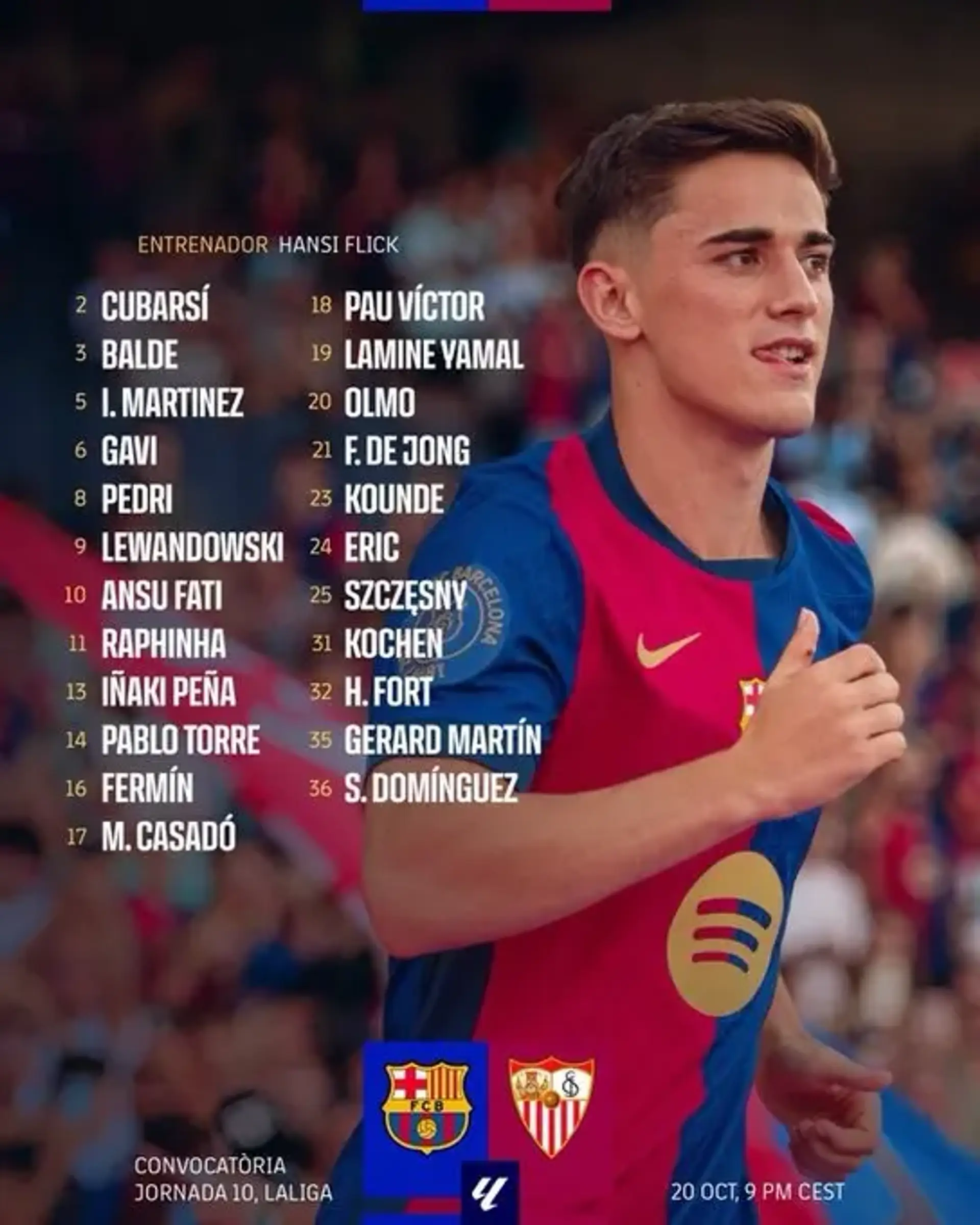 The wait is over: Gavi included in Barcelona's squad for first time in ...