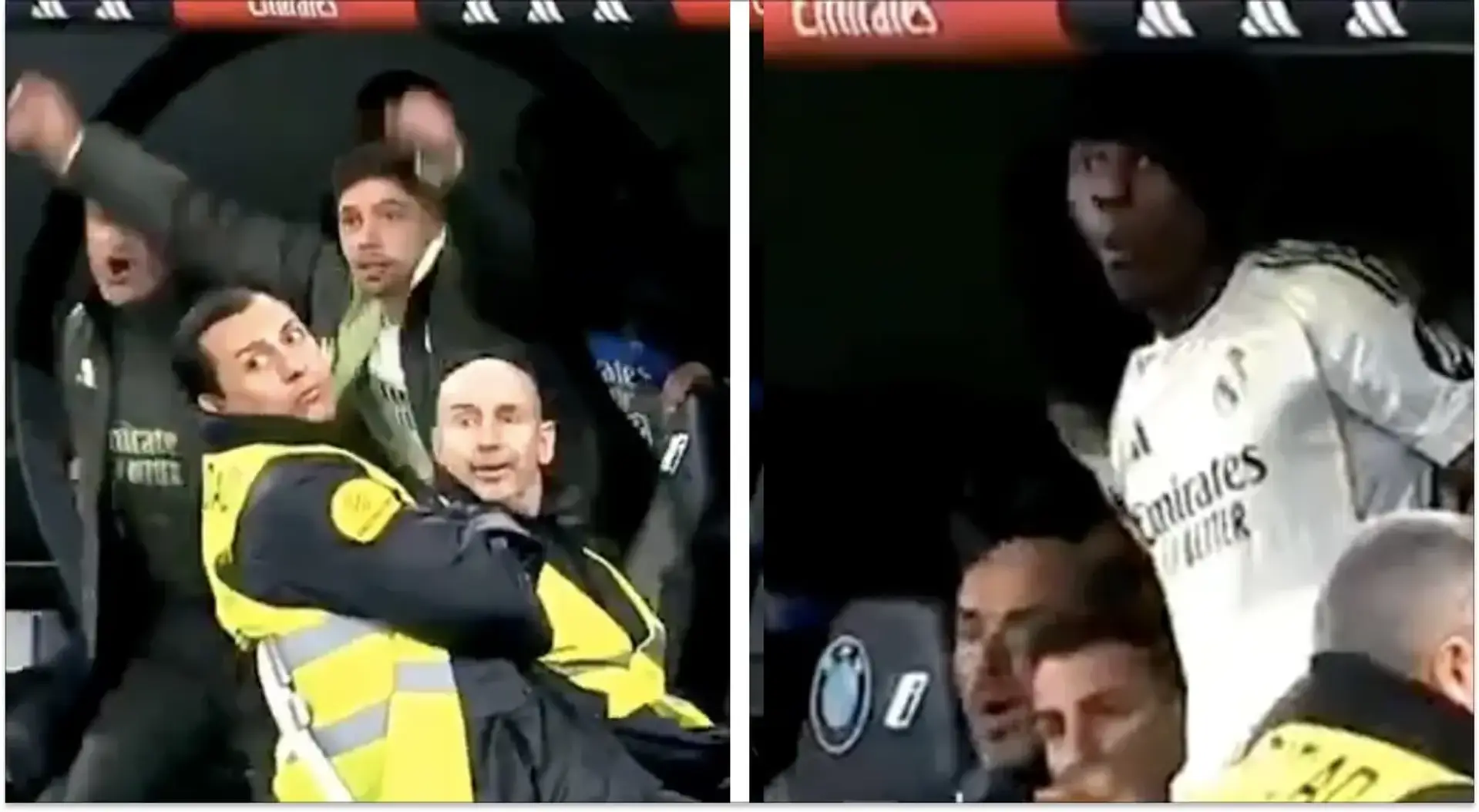 Real Madrid bench’s stunned reaction to Arda Guler 68-meter wondergoal ...