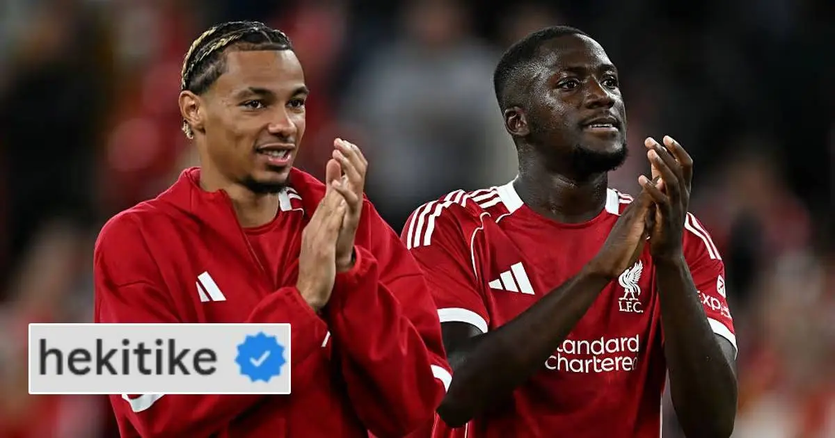 Hugo Ekitike sends funny TWO-word message to Ibrahima Konate about ...