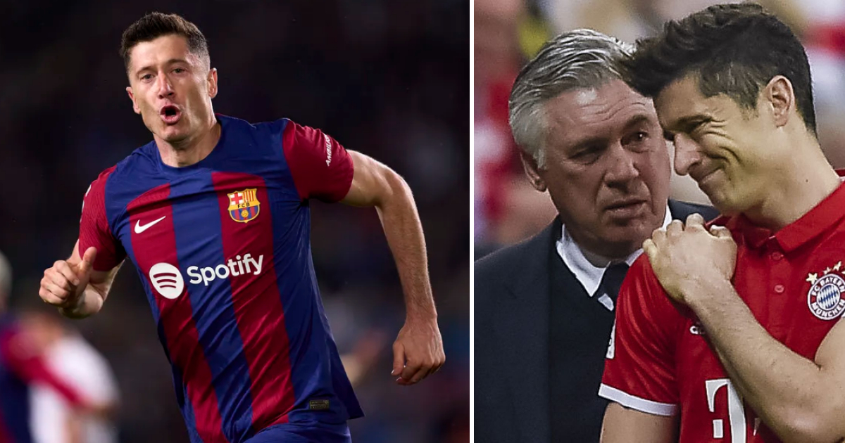 Robert Lewandowski, Star des FC Barcelona, hofft, dass Bayern Madrid in ...