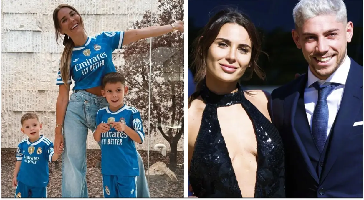Fede Valverde's wife Mina Bonino stuns in Real Madrid’s new third kit ...