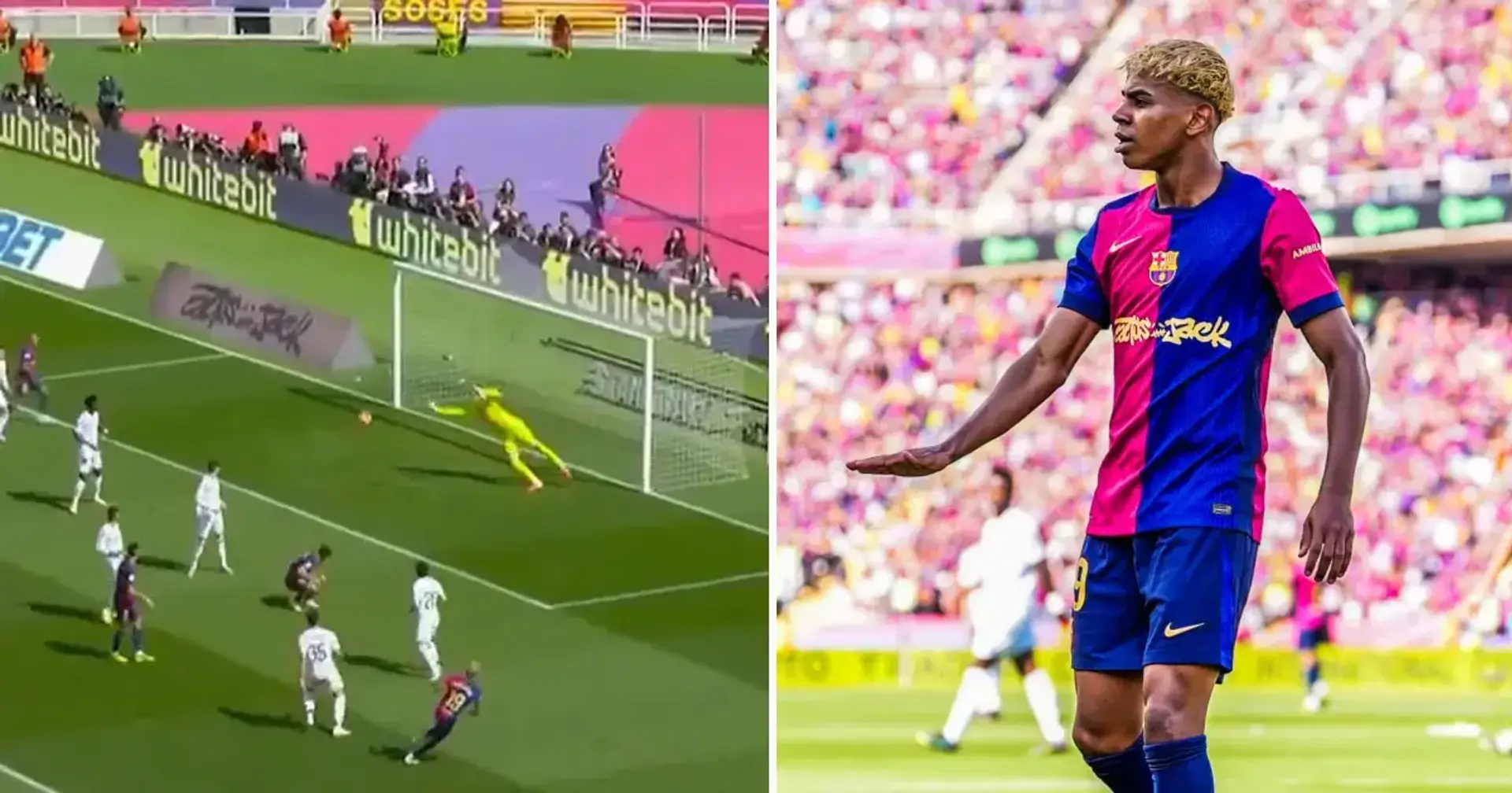 "Calma": Lamine Yamal imite la célébration de Ronaldo après un superbe ...