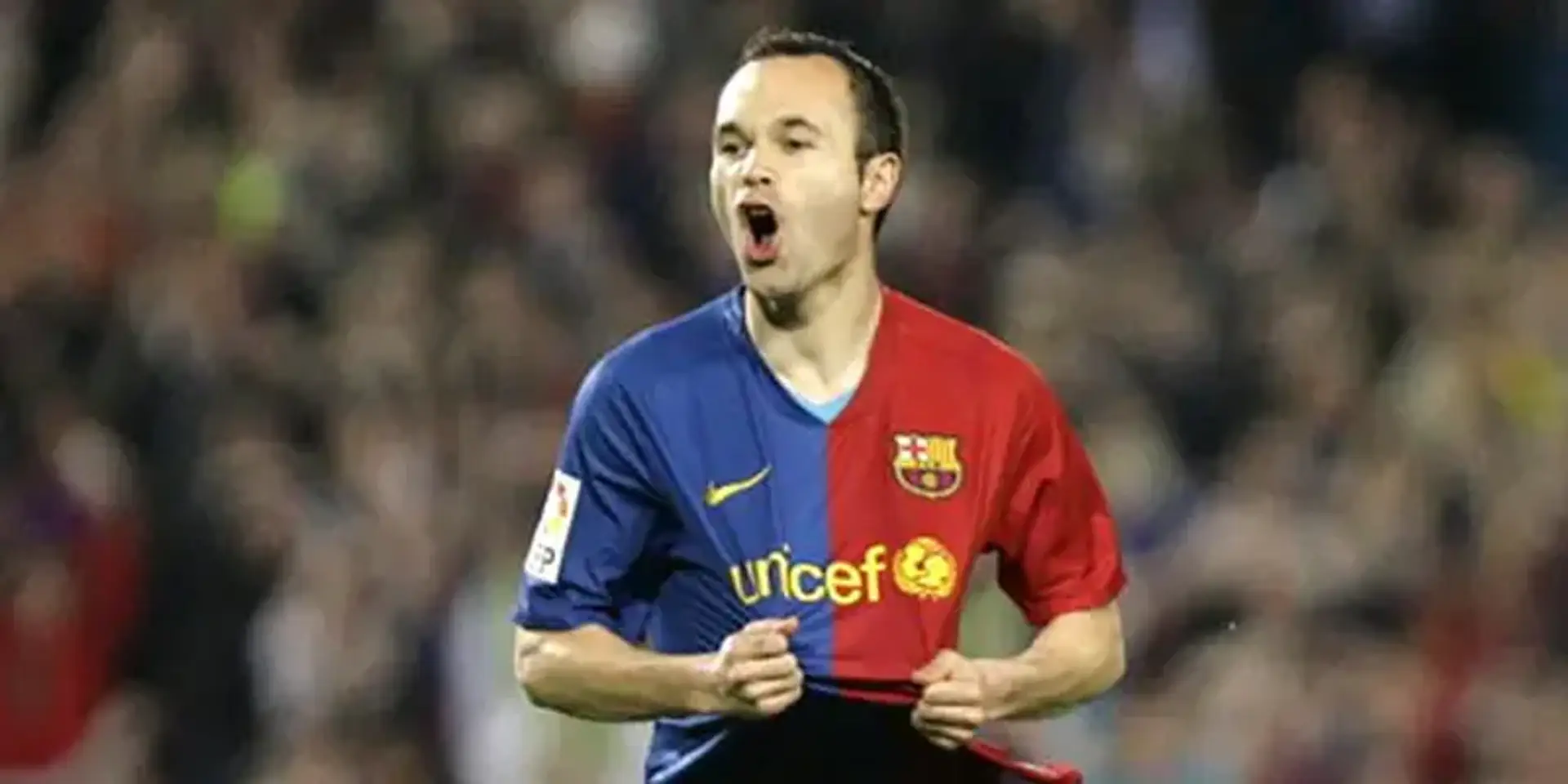 Andres Iniesta tries on Barca's new home jersey, sends 5-word message ...