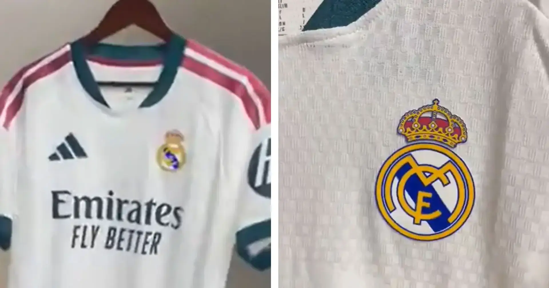 Real Madrid's 26/27 home kit's pattern and intricate design shown in ...