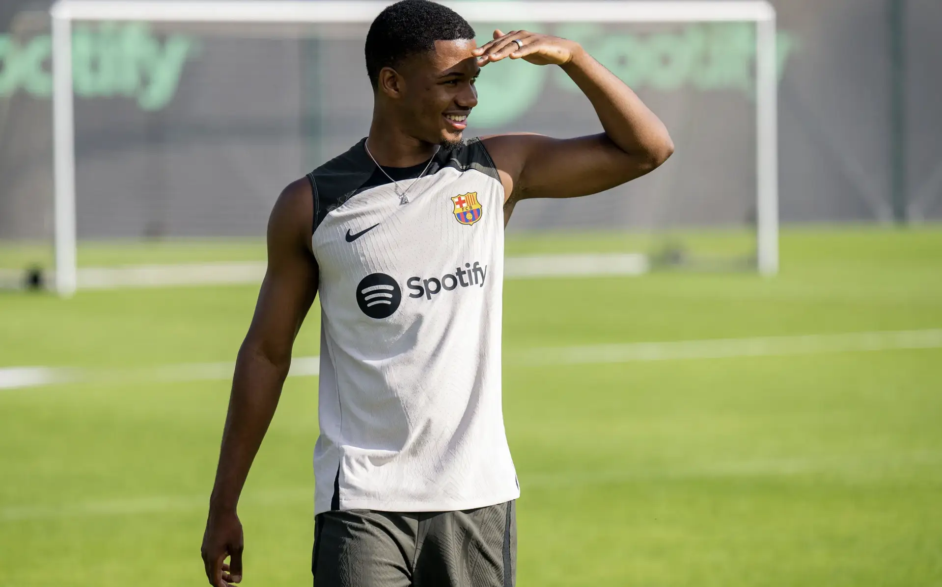 8 best pics as Ansu Fati joins first-team training