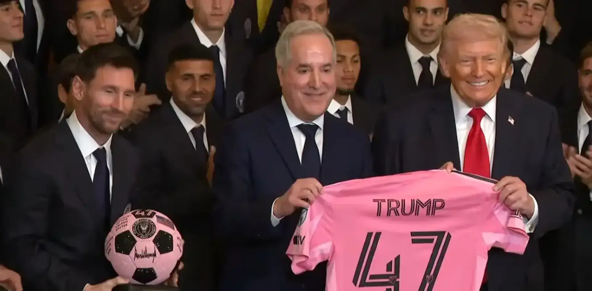 Lionel Messi y el Inter de Miami aplauden a Donald Trump tras discurso ...