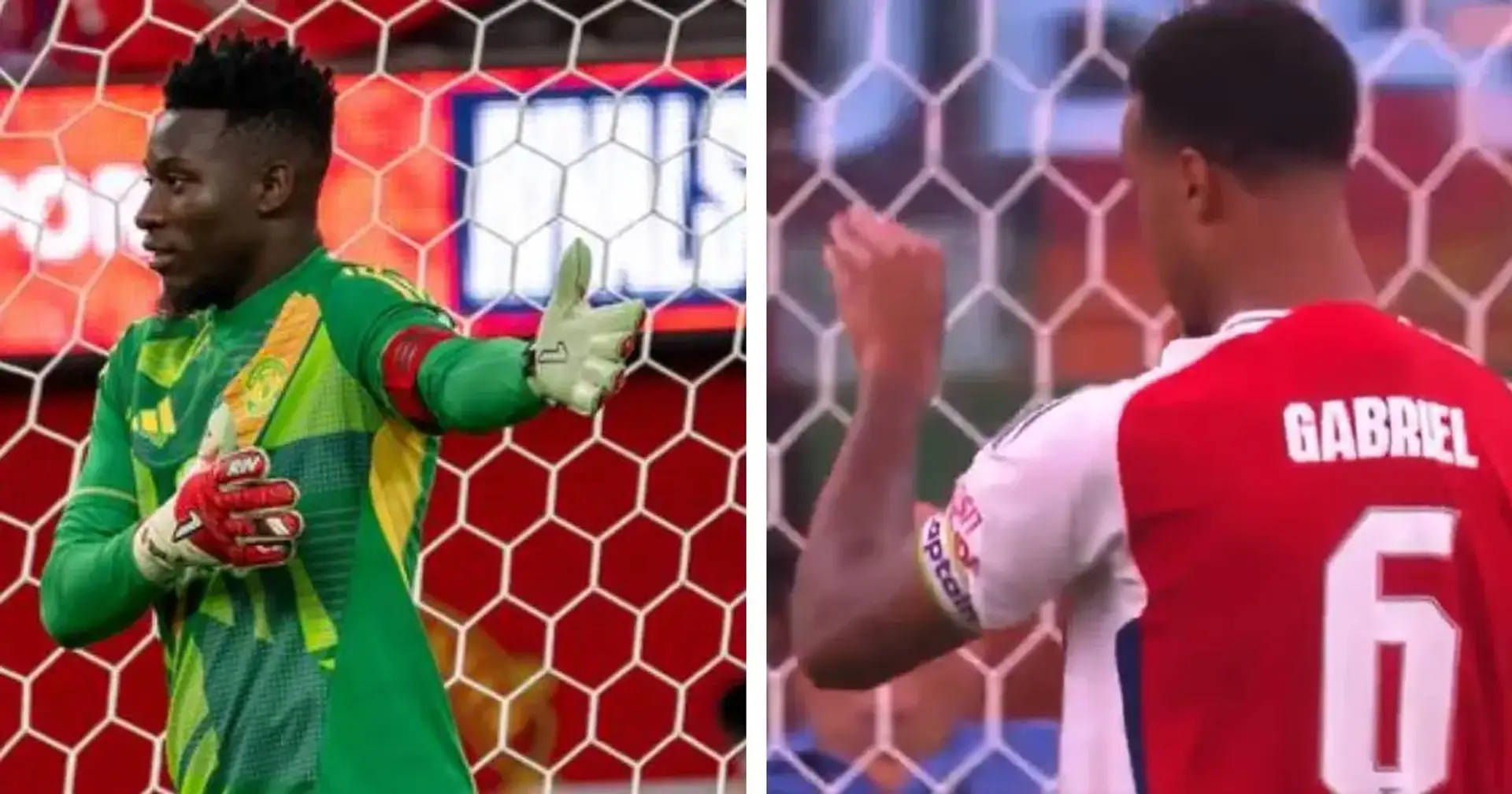 Gabriel Magalhaes tells Andre Onana to 'keep his mouth shut' for ...